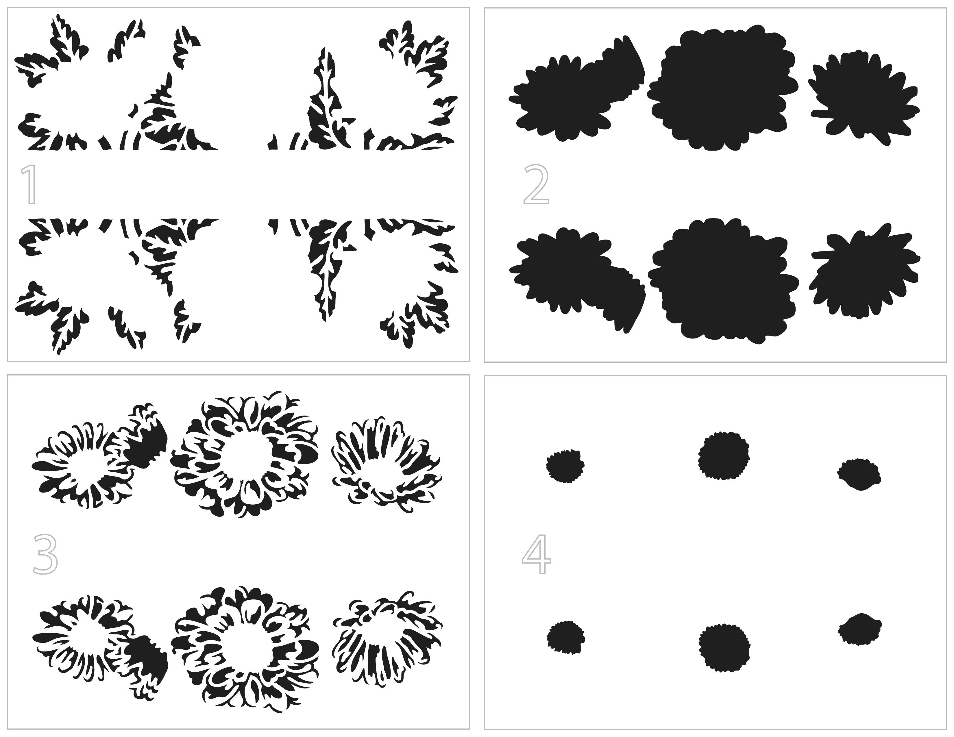 TCW6037 Layered A2 Daisy Banner Stencil – TCW Stencils
