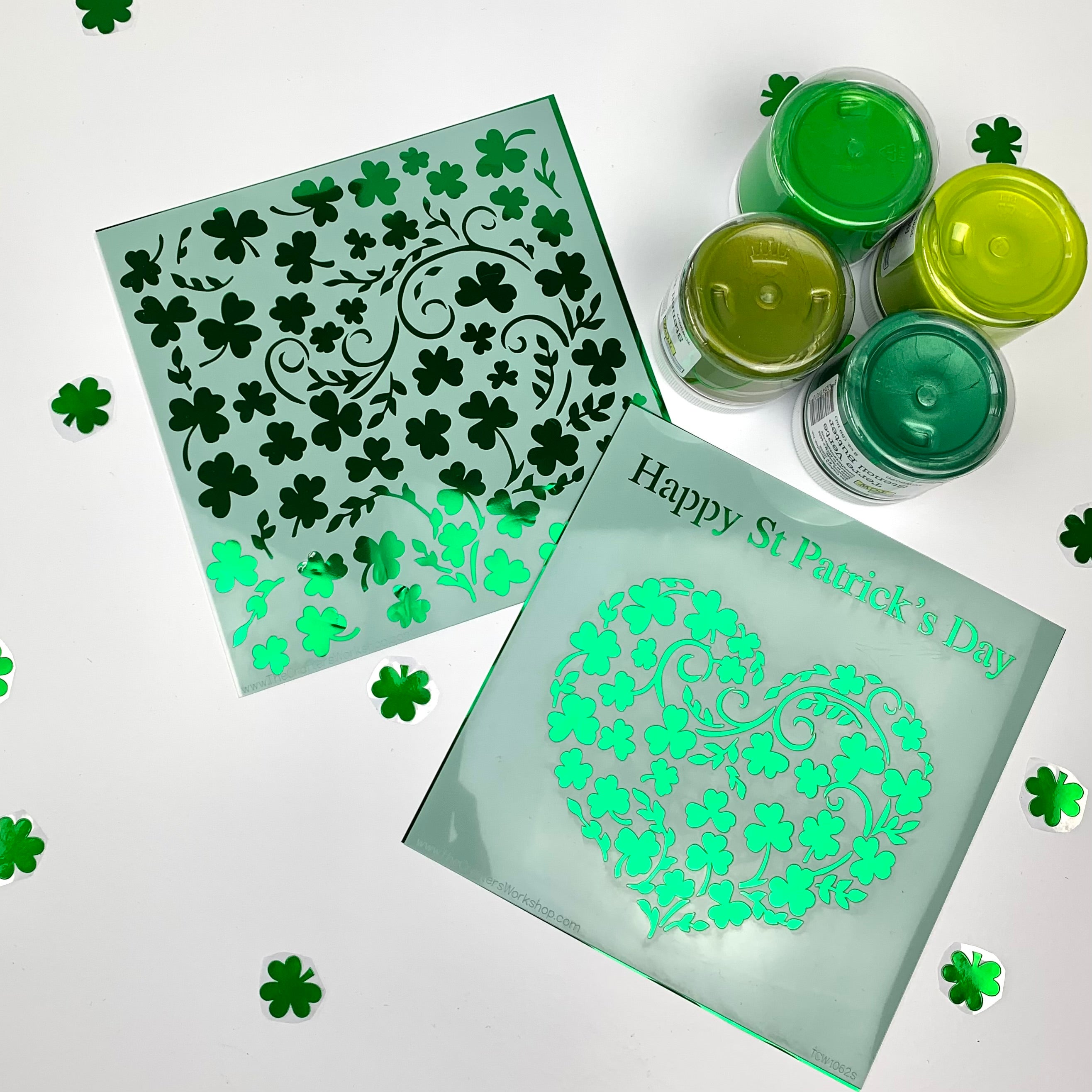 Shamrock Stencil Bundle & Stencil Butters & FOILS! – TCW Stencils
