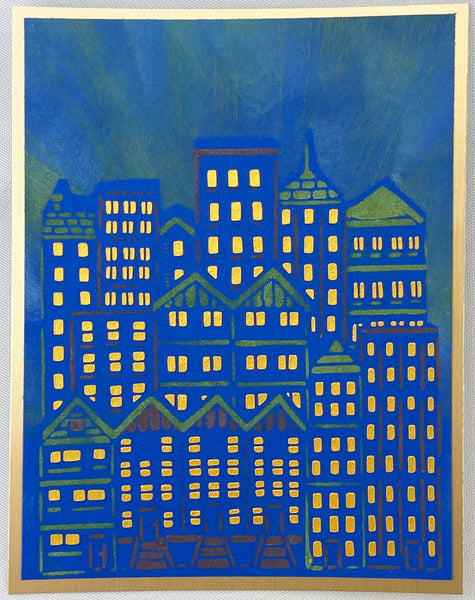 TCW6016 Cityscape Buildings Layered A2 Stencil – TCW Stencils